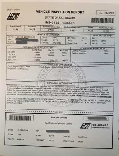Colorado Emissions | High Performance Turbos / Superchargers